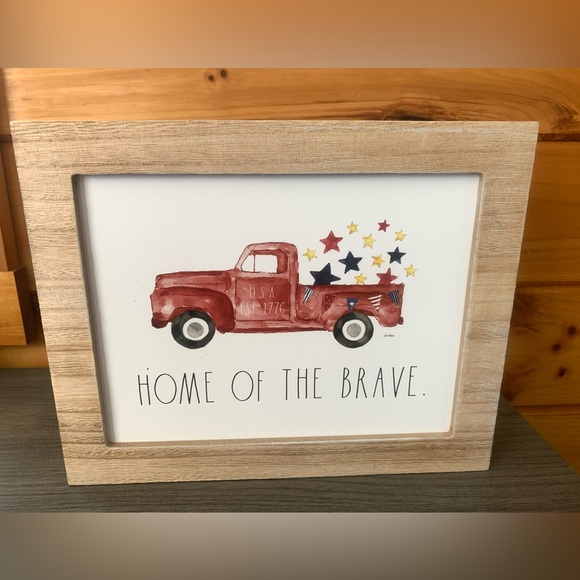 Rae Dunn | Accents | Nwot Rae Dunn Patriotic Home Of The Brave Truck ...